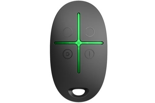Space Control Black Two-Way Wireless Key Fob With panic Button AJAX ...